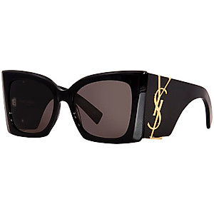 Saint Laurent Women's Sl M119 Blaze Sunglasses, Black, One Size
