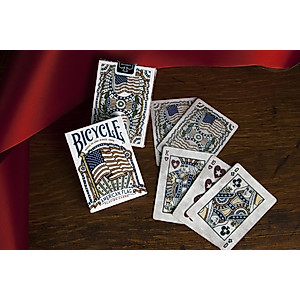Bicycle American Flag Poker Size Standard Index Playing Cards - 1036202,10 years old and up