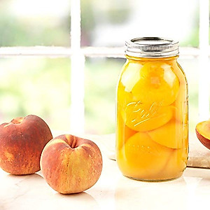 Ball Regular Mouth 32-Ounces Mason Jar with Lids and Bands, Clear,(Pack Of 2)