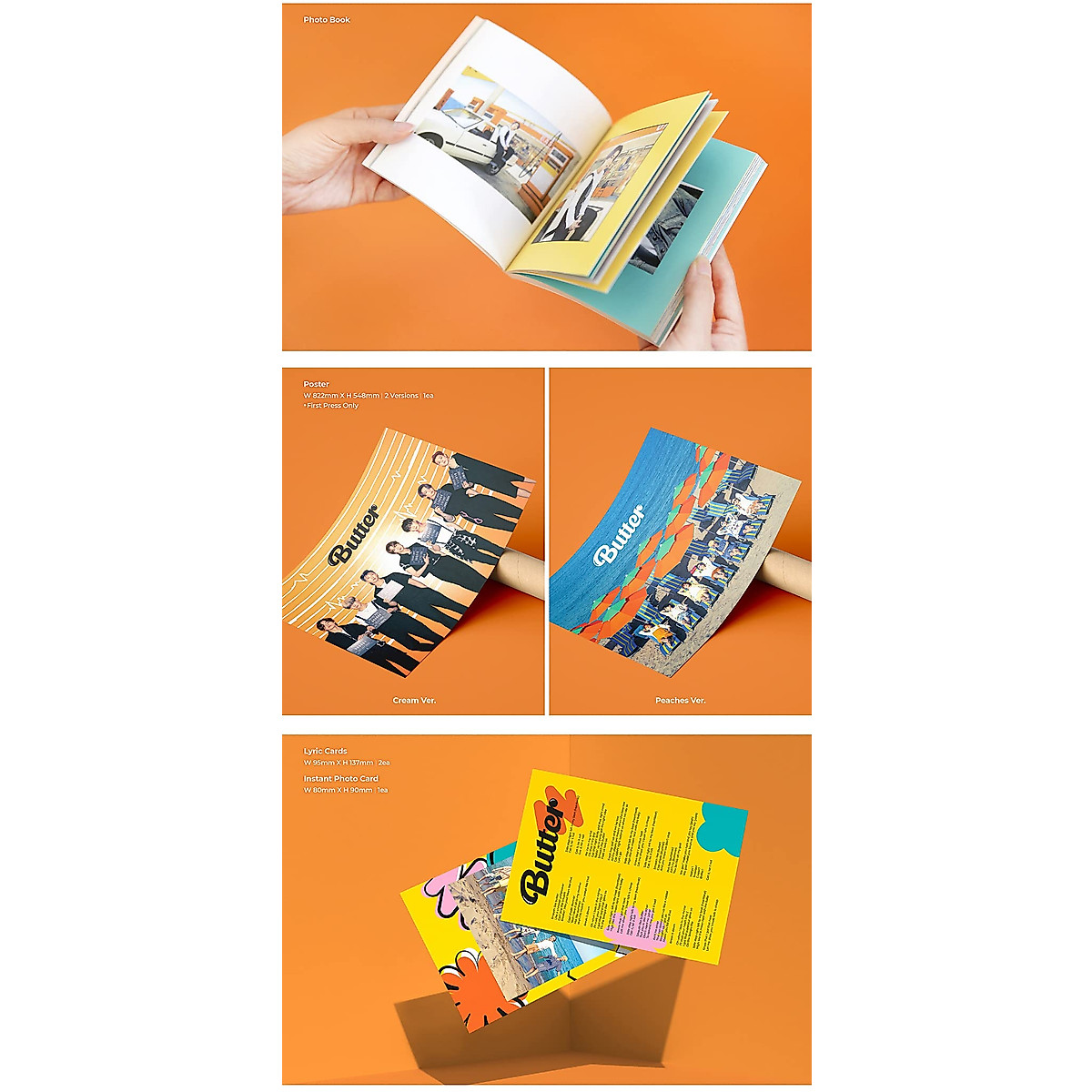 Big Hit Entertainment KTMMD1083 BTS - Butter Album+Extra Photocards Set (Cream ver.)