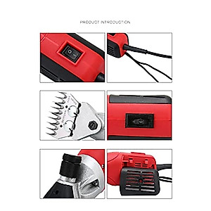 cjc Sheep Shears, 220V Electric Sheep Goat Shear Farm Clipper Shearing Machine Cutter Wool Scissor (220V 500W)