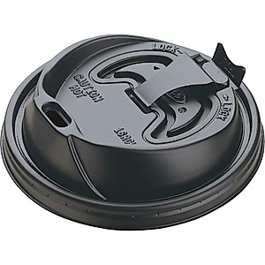 Dart 16RCLBLK Black Optima Reclosable Lid (Case of 1000)