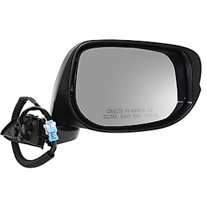Kool Vue Right Power Door Mirror Compatible With Honda Fit 2009-2014 Paintable