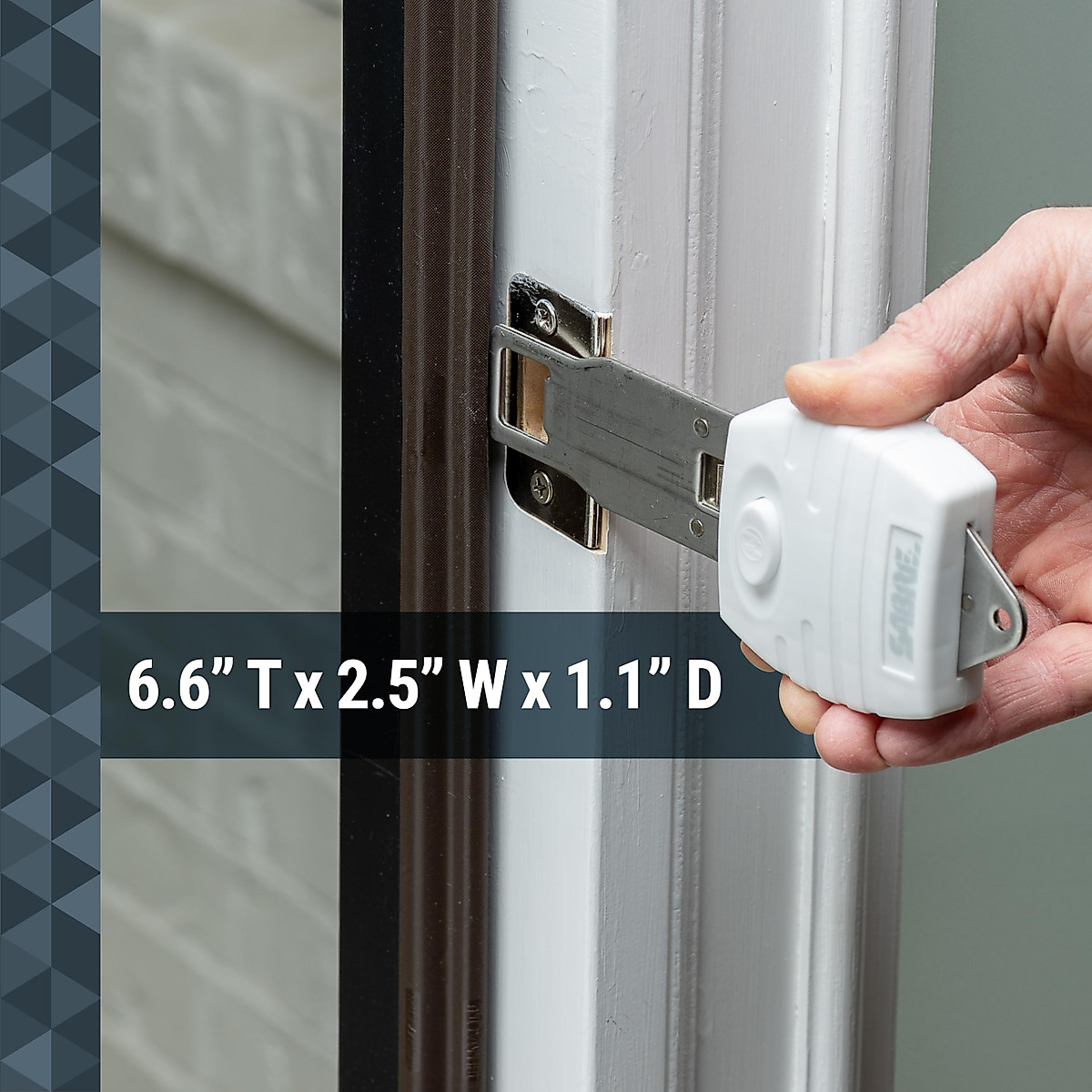 SABRE Home & Away Personal Safety Kit Pepper Spray with QuickRelease Safety Keychain, Portable Door Lock with Travel Bag, Max Strength, TSA Approved Travel Door Lock, 0.54 fl oz