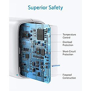 USB C 18W Power Delivery Charger, Anker PowerPort PD 1 USB-C Wall Charger, Ultra Compact with LED Indicator, Foldable Plug for iPhone Xs/Max/XR, iPad Pro 2018, Pixel 3/2/XL, Galaxy S9/S8, and More