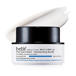 belif The True Cream Moisturizing Bomb with Oak Husk and Vitamin B | Moisturizer | Good for Dry Skin, Dryness Dullness, and Uneven Texture |For Normal, Dry Skin Types