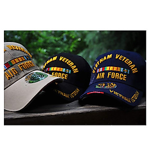 Air Force Vietnam Veteran Hat Embroidered Baseball Cap Duck Tongue Cap Sun Hat