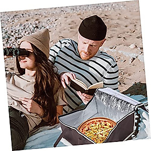 CRAFTHROU Cake Packing Bag Catering Grocery Bag Padded Carry Shopping Bags for Groceries Thermal Grocery Bag Insulated Lunch Bags Stands Upright Warmer Bag Pizza Bag Non-Woven Fabric Coffee