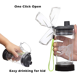 Lightzz Kids Watter Bottle，3D Dinosaur Cup with LED Illusion Light with 7 Color Changing Light - 14 0z BPA Free - Creative Travel Cup Dinosaur Gift for School Kid Boy Holiday