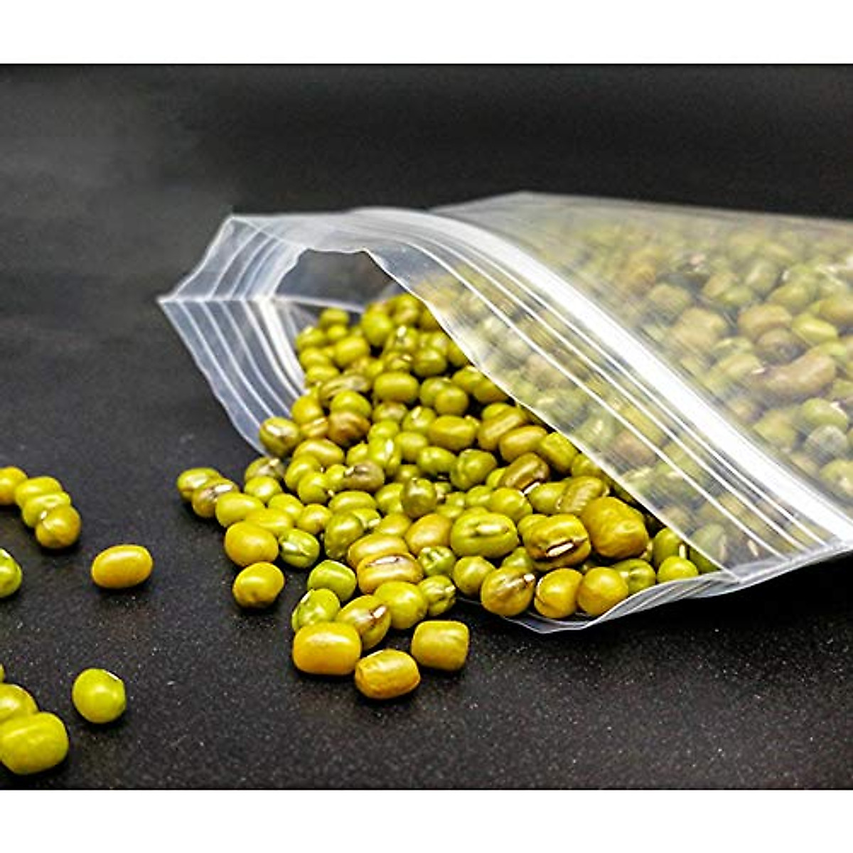Minoly 3" x 4" Small Zip Baggies for Jewelry, 2 Mil 100pcs Reclosable Clear Zipper Plastic Bags for Cards, Craft Beads, Seeds, Coins, Tiny Parts, Pills, Screws etc