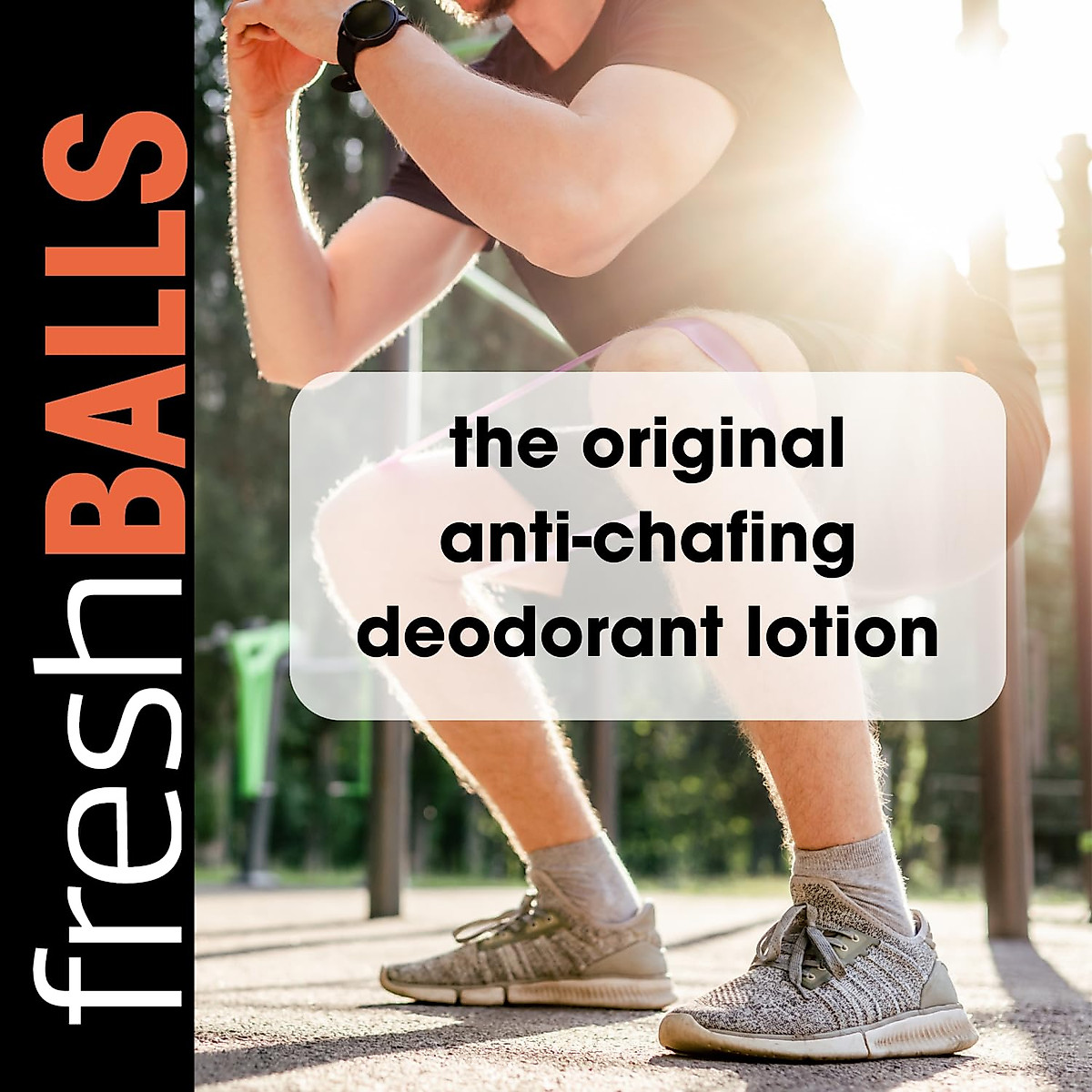 Fresh Body FB Balls Deodorant For Men: Anti Chafing Ball Cream to Powder for Men's Groin, Private Parts | Comfort Lotion is Aluminum-Free & Talc-Free, 3.4 oz