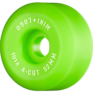 Mini Logo Skateboard Wheels A-Cut '2' 52mm 101A Green