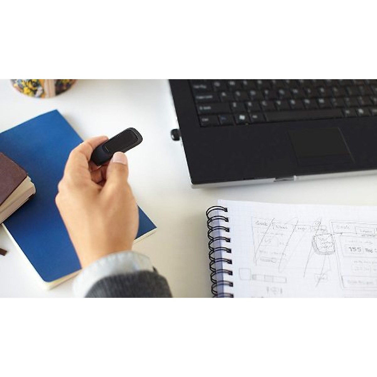 Fitbit One Wireless Activity Plus Sleep Tracker, Black