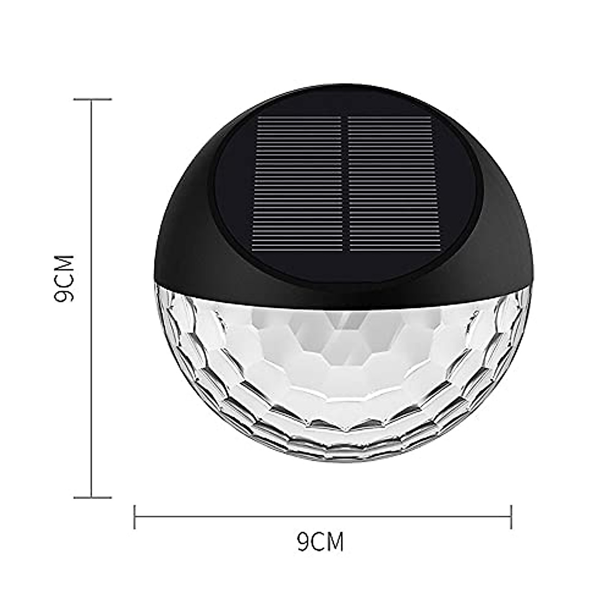 QQWJSH Solar Wall Light 4pcs LED Outdoor Waterproof Home Garden Wall Light Decoration Night Light Wall Washer Garden Light