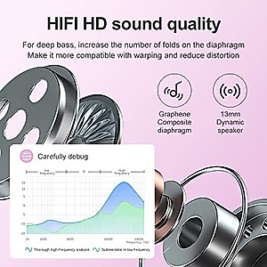 Hoseili 2023new editionBluetooth Headphones.Bluetooth 5.2 Wireless Earphones in-Ear，LED Power Display IPX7 Waterproof Band Microphone Touch Control Portable Charging Case for iOS Android PC. YJA5