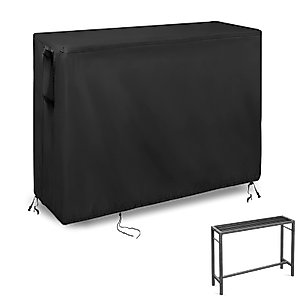 Guisong Outdoor Bar Table Cover, Protective Cover for Outdoor Console Table/Bar Height Table/Metal Outdoor Bar Table/Outside Bar for Patio-48.5" x 16" x 38"
