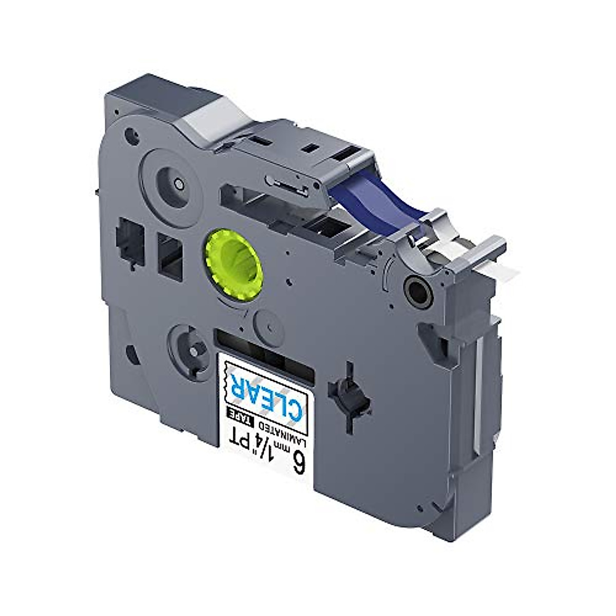 IDIK 1PK Blue on Clear Standard Laminated Label Tape Compatible for Brother P-Touch TZe-113 TZ113 TZe113(6mm x 8m)