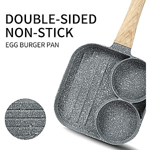 Nonstick Pan Steak Fried Egg Sausage Frying Pan Mini Pancake Pan Cast iron skillet Omelette Pan Frying Pot (Frying pan)