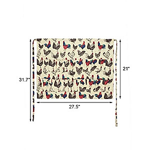 Foxyoo Egg Apron for Fresh Eggs,Egg Collecting Apron with Deep Pockets,Chicken Egg Apron for Women,Egg Baskets Holder Apron-Half Body Style