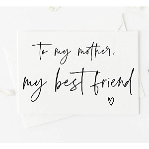 Mother of the Bride Card, To My Mother My Best Friend, Wedding Day Gift For Mother of the Groom