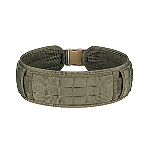EXCELLENT ELITE SPANKER Military Waist Belt Multi-Purpose Molle Padded Patrol Belt Outdoor Sports Equipment (Ranger Green, M)