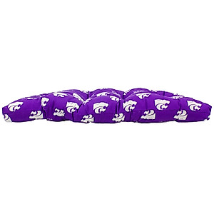 College Covers Comfy Loveseat Settee Cushion, 46 in x 20 in x 3 in, Kansas State Wildcats