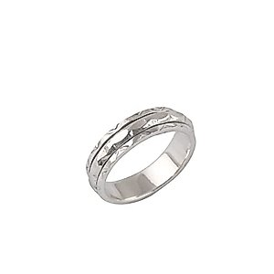 Spinner Texture Spin Band Spinning Meditation Ring 925 Sterling Silver Anxiety Boho Ring Silver Jewelry Gift (7.5)