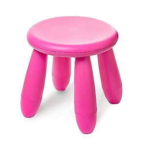 Soerreo Children's Footstools, Kindergarten Learning Stools, Plastic Light Footstools are Durable and Movable (Red Wine)