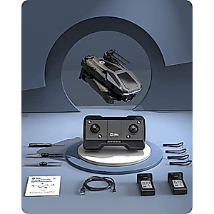 Holy Stone Drone for Adults with 1080P HD Camera, HS430 RC Aircraft Quadcopter with WiFi FPV Live Video for Beginners, Circle Fly, Throw to Go, Toys for Adults or Beginners, 2 Batteries 26 Mins, Easy to Fly, Black