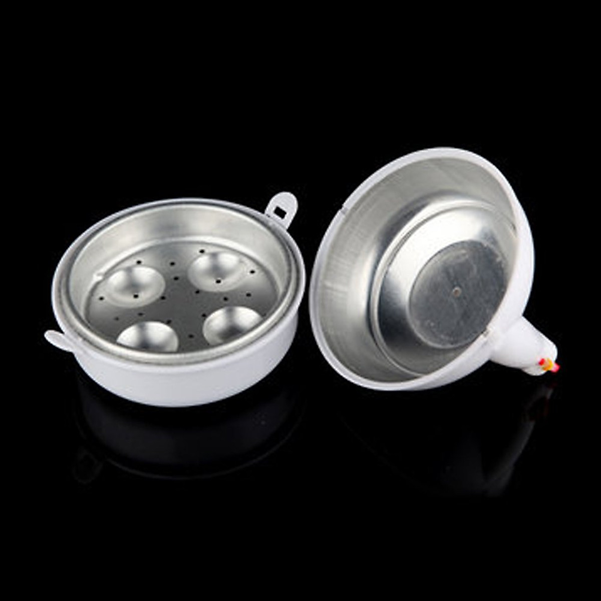 Microwave Egg Boiler, 4 Eggs Boiler Cooker Microwave Egg Steamer, Cooker Boiler Steamer Gadgets Cook Soft and Hard Boiled Egg, Poacher Boiler Cooker