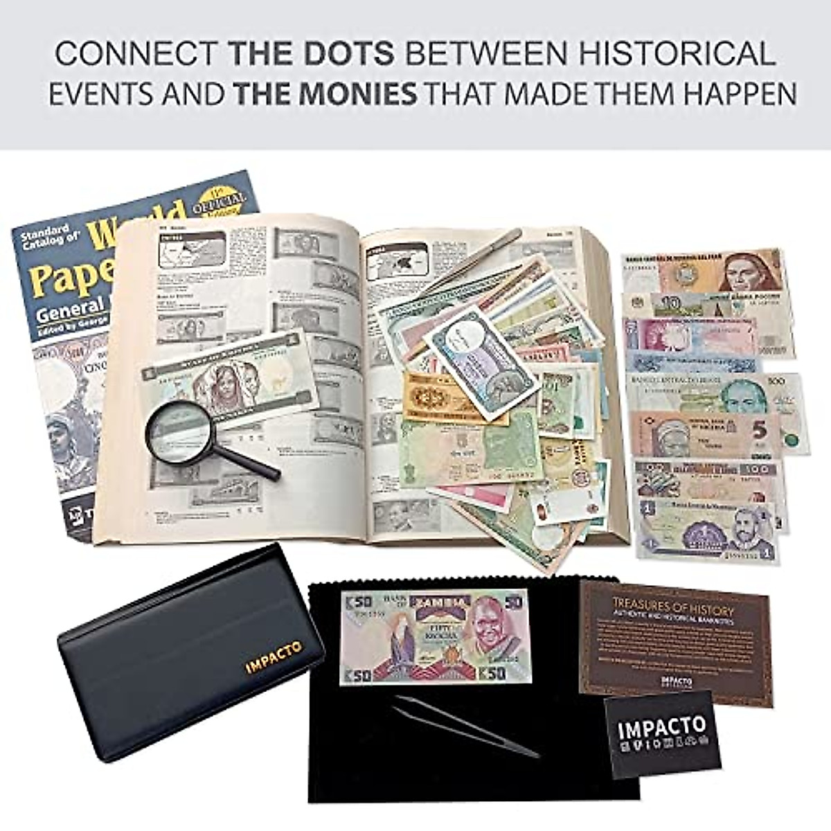 Foreign Currency - 25 World Banknotes from 25 Different Countries - Collectible Paper Currency - Old Currency Bills - Money Collection for Collectors (COA Included)