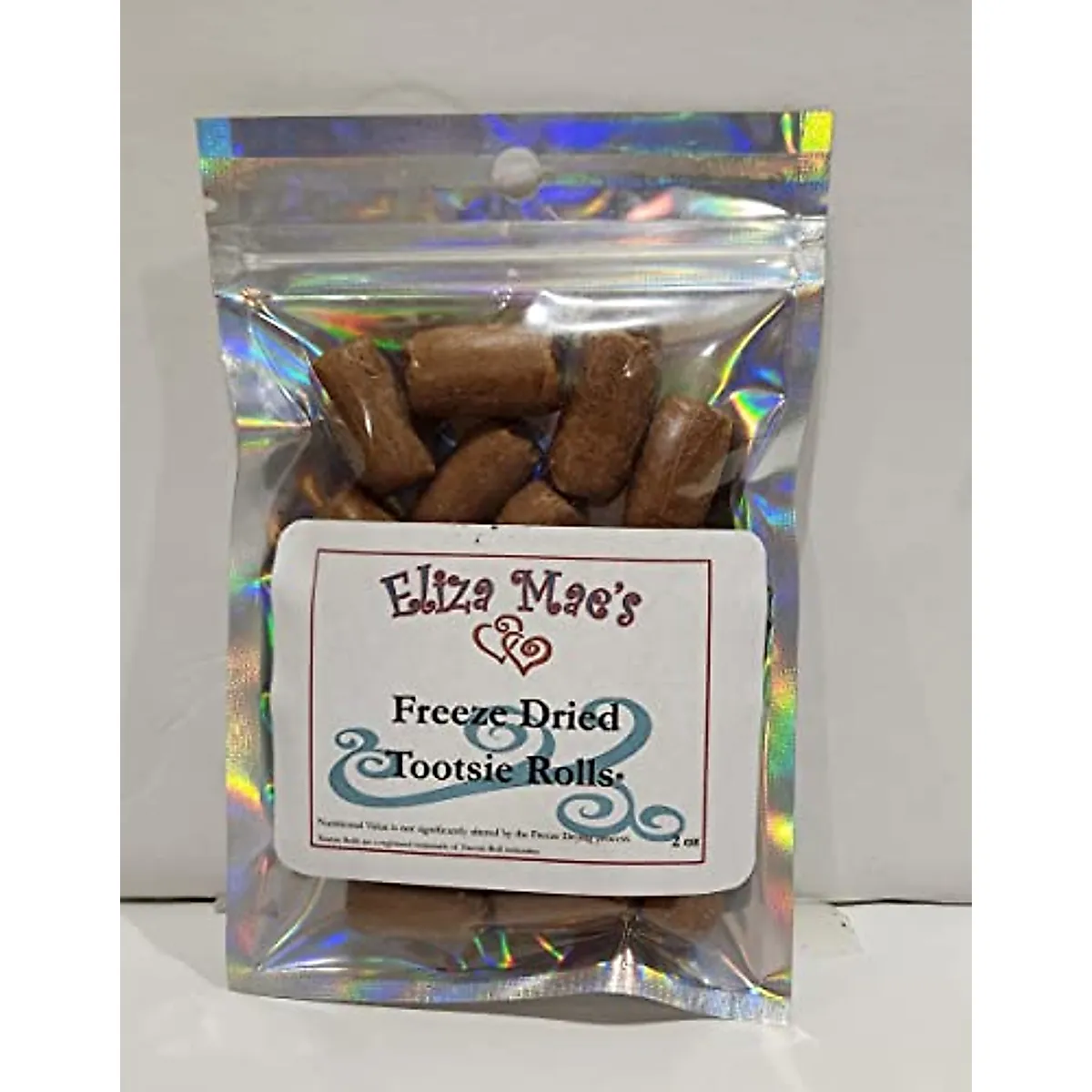 Eliza Mae's Freeze Dried Tootsie Rolls (Chocolate, 2 0z)
