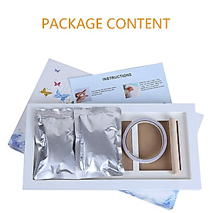 Baby Hand and Footprint Keepsake, Non-Toxic Clay Photo Frame Registry Kit for Wall Mount & Desktop Mount Decor, Perfect Shower Gift for Newborn Boys & Girls and Little Pets | NO Mold |