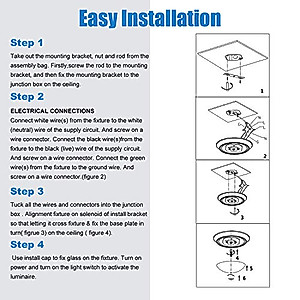 MingBright 15 inch LED Flush Mount Ceiling Light Fixture with Alabaster Glass Shade 16W 1050LM 3000K Warm White Dimmable Damp Location Use Ceiling Lamp for Living Room, Bathroom