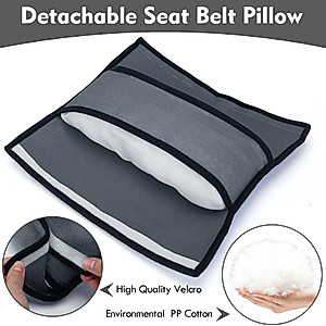 Seat Belt Cover Pad for Kids, Seat Belt Pillow for Kids Travel, Car Pillow Seat Belt Cushion for Head Neck Shoulder Support, Universal Car Seat Safety Strap Pad Booster Seat Protector for Child Adult