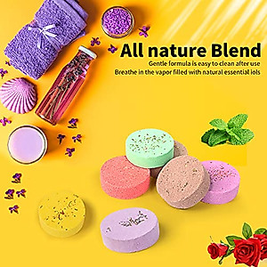 Shower Steamers, Shower Bombs Aromatherapy Relaxing Gift for Women, 8Pcs Essential Oil Bath Bomb Scent Steamer Fizzies for Mom Female Friends Christmas Valentines Mothers Day Ideas Set