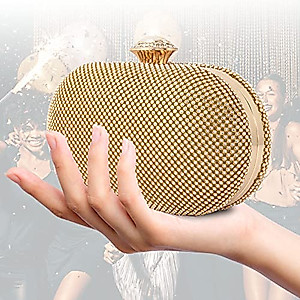 Muadhnait Rhinestone Purse for Women Sparkly Clutch Evening Handbag for Party Wedding