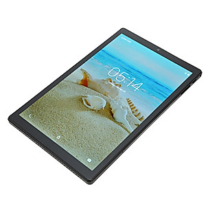 Haofy Tablet PC, 5G WiFi 5000mAh 10 Inch Tablet 100‑240V Octa Core CPU 3 Card Slots IPS Screen for Study (US Plug)