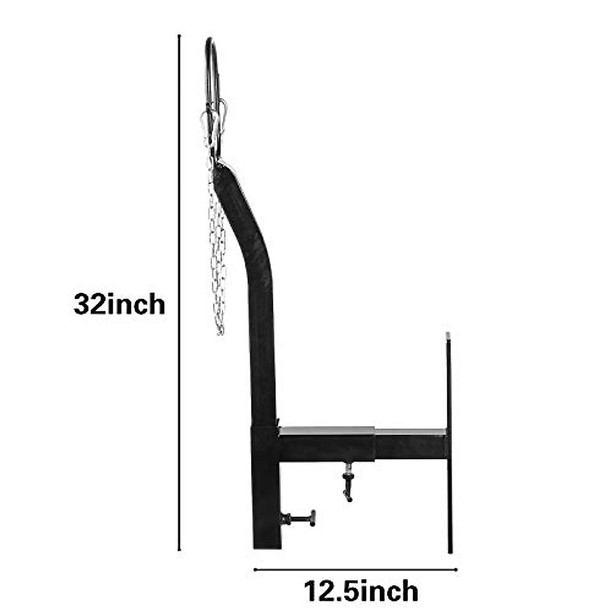 VEVOR Livestock Stand Steel Gate Attachment Nose Loop Headpiece, 9.8inch Height and Trimming Stand 5.9inch Length Adjustable, Nose Loop Goat Trimming Stands, Sheep Shearing Stand, for Sheep & Goats