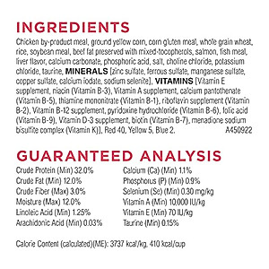 Cat Chow Complete High Protein with Salmon Cat Food Dry Formula - (4 Packs of 4) 3.15 lb. Bags