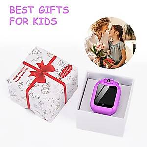 ASIUR Smart Watch for Kids, Toys for 3-8 Year Old Boys Girls Birthday Gifts Toddler Kids Watch,Touch Screen Game Children Digital Smartwatch with 8 GB SD Card (Purple)