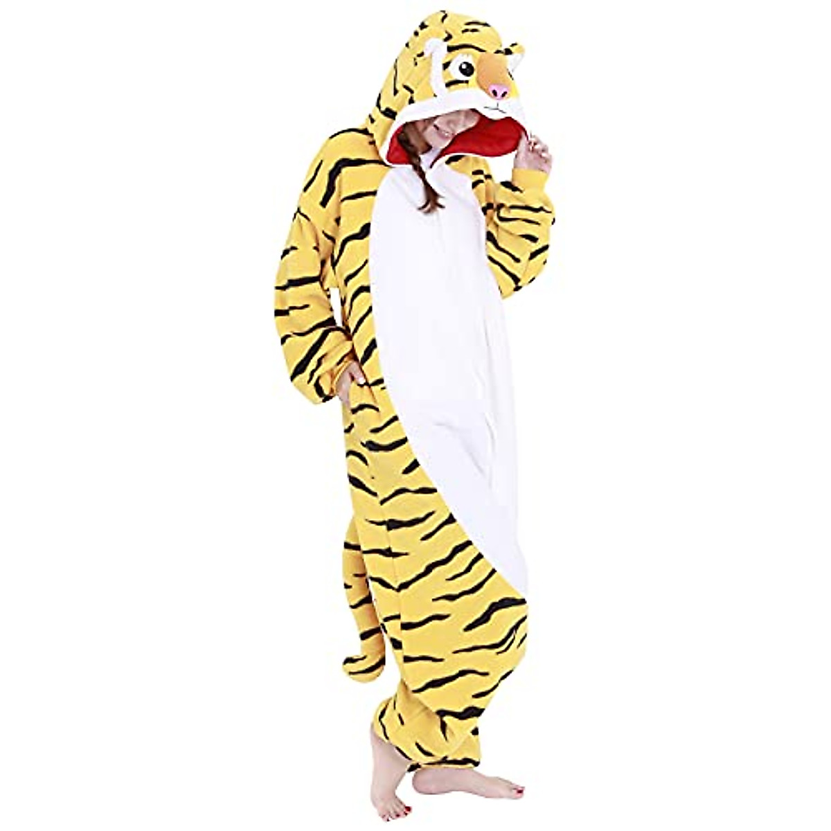 SAZAC Tiger Kigurumi - Onesie Jumpsuit Halloween Costume