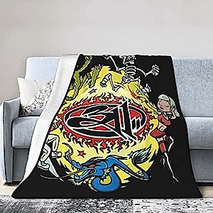 STYLOPUNK 311 Band Throw Blankets Lightweight Flannel Blankets Funny Fleece Bed Blanket All Seasons 80"X60"