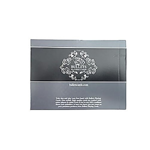 Bullets Playing Cards – Waterproof Plastic Playing Decks, Whit Cut-Card – Durable Deck for Poker, Skat, Rummy, for Adults Bridge Size Double Pack with Standard Index, Decks 52 Cards, 2 x 2 Joker