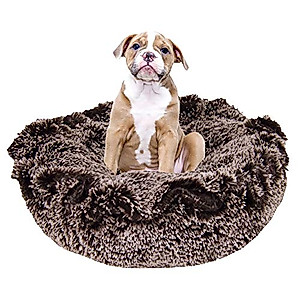 Bessie and Barnie Ultra Plush Frosted Willow Luxury Shag Deluxe Dog/Pet Cuddle Pod Bed
