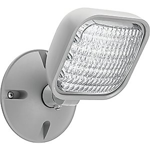 Lithonia Lighting ERE GY SGL WP M12 LED One Single Head Emergency Light, Gray