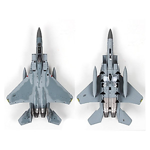 1:100 Scale F15 Aviation Model, Toys Display Static Aviation Warplane for Boys Girls