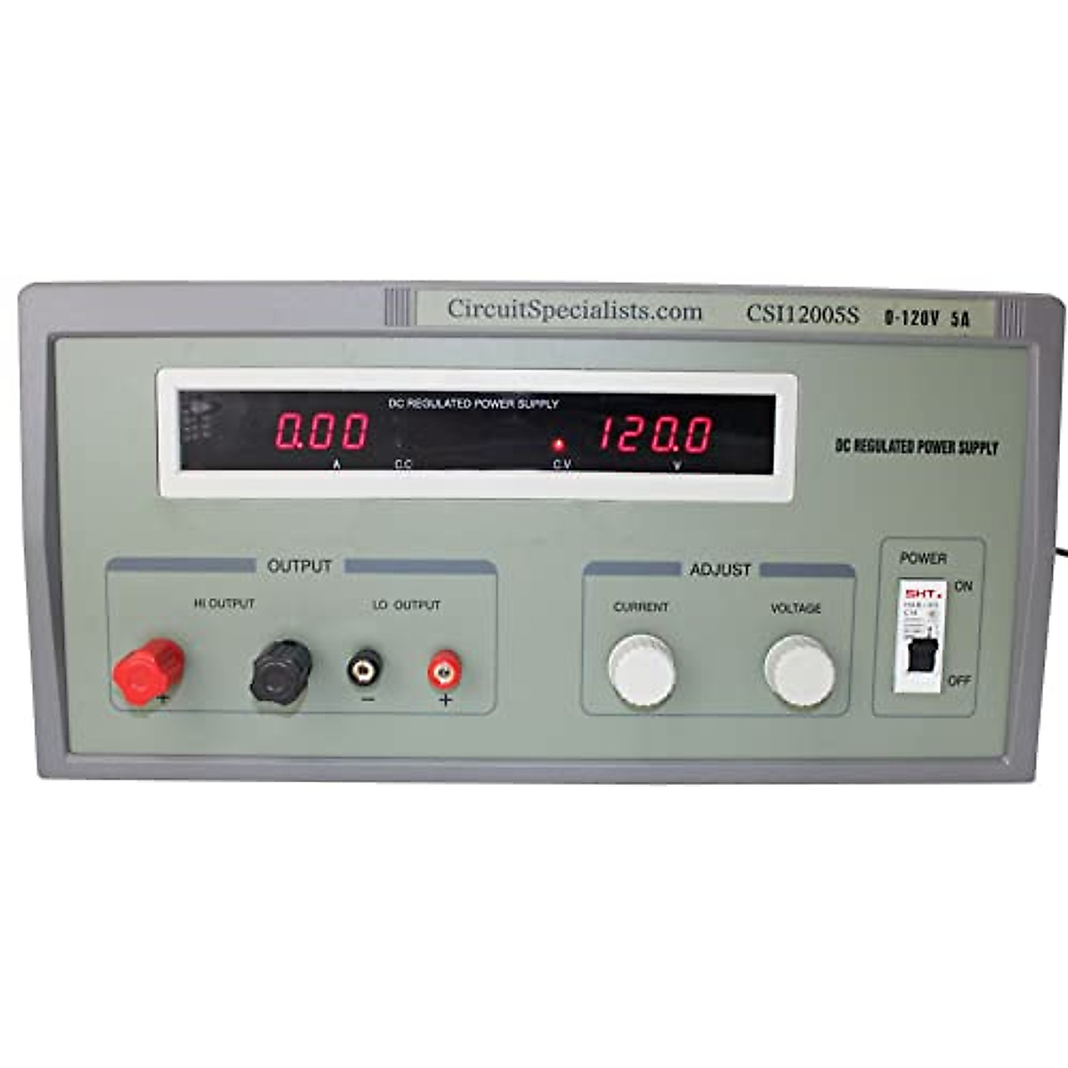 Bench Power Supply Heavy Duty Regulated Linear 0-120V/0-5A DC