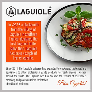 LAGUIOLE 8-Inch Professional Chef Knife - Stainless Steel Kitchen Knife with Ergonomic Handle - Effortlessly Sharp & Easy to Sharpen - Best for Cutting, Chopping & Slicing Meats, Vegetables & Fruits