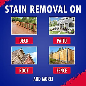 30 SECONDS Outdoor Mold & Mildew Stain Remover | Concentrate | 128 fl oz | Vinyl Siding Fences Patios & More | 4 Pack